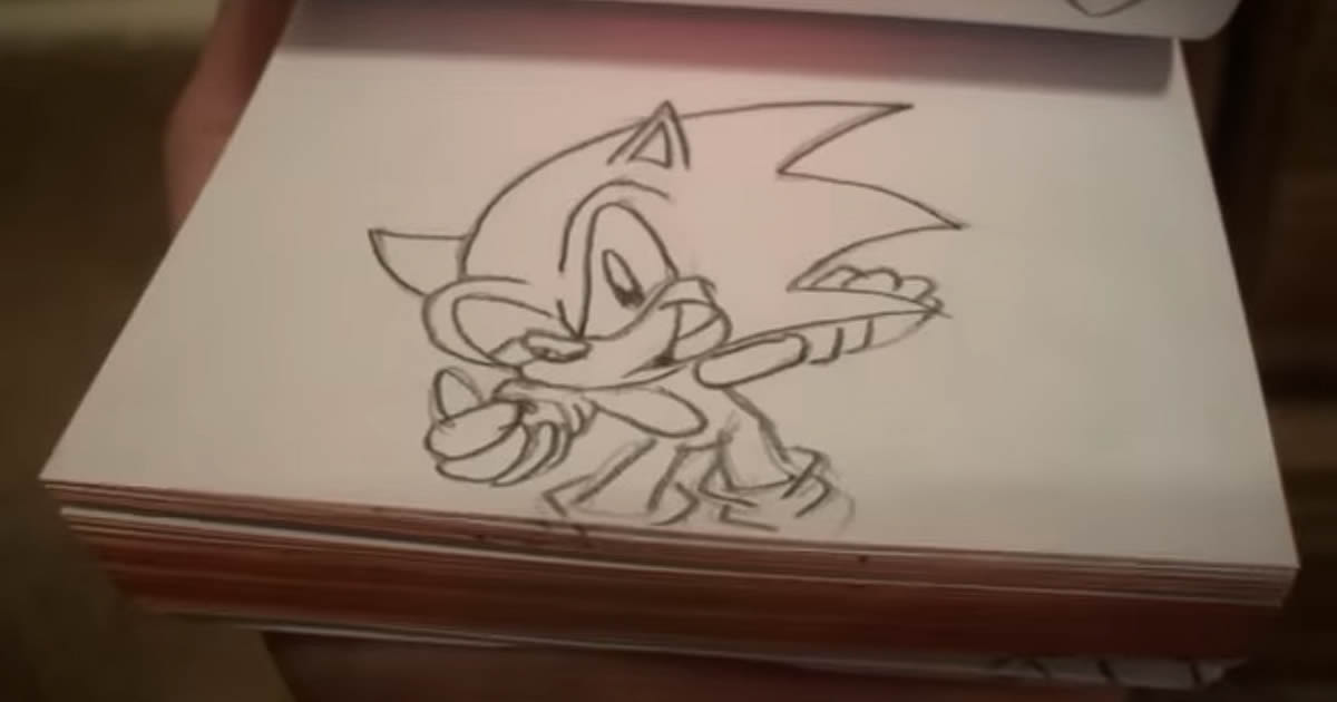 Flipbook Animation: Sonic - Tediado