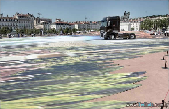 A maior arte de rua 3D (7 fotos)