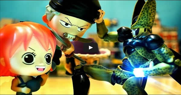 One Piece VS Dragon Ball - Stop Motion - Tediado