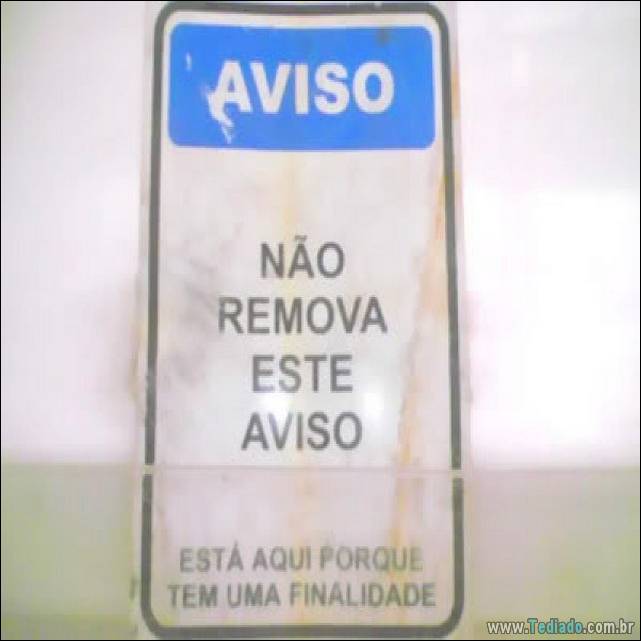 15 placas de avisos criativas - Blog Tediado