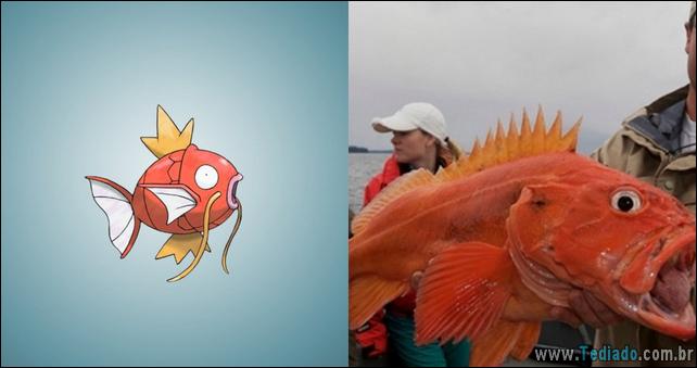 16 incríveis Pokemons que existe na vida real