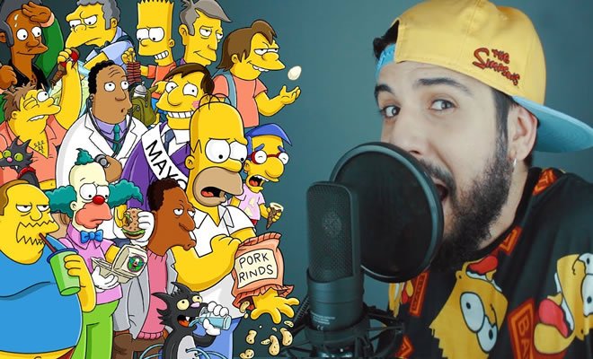 Rap com 70 personagens do Simpsons - Tediado
