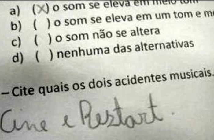 27 respostas de provas mais engraçadas - Tediado