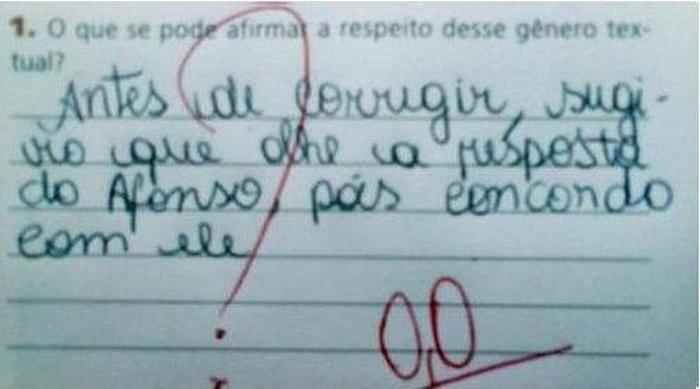 27 respostas de provas mais engraçadas - Tediado