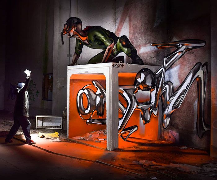 20 arte de rua 3D de cair o queixo por Odeith - Tediado