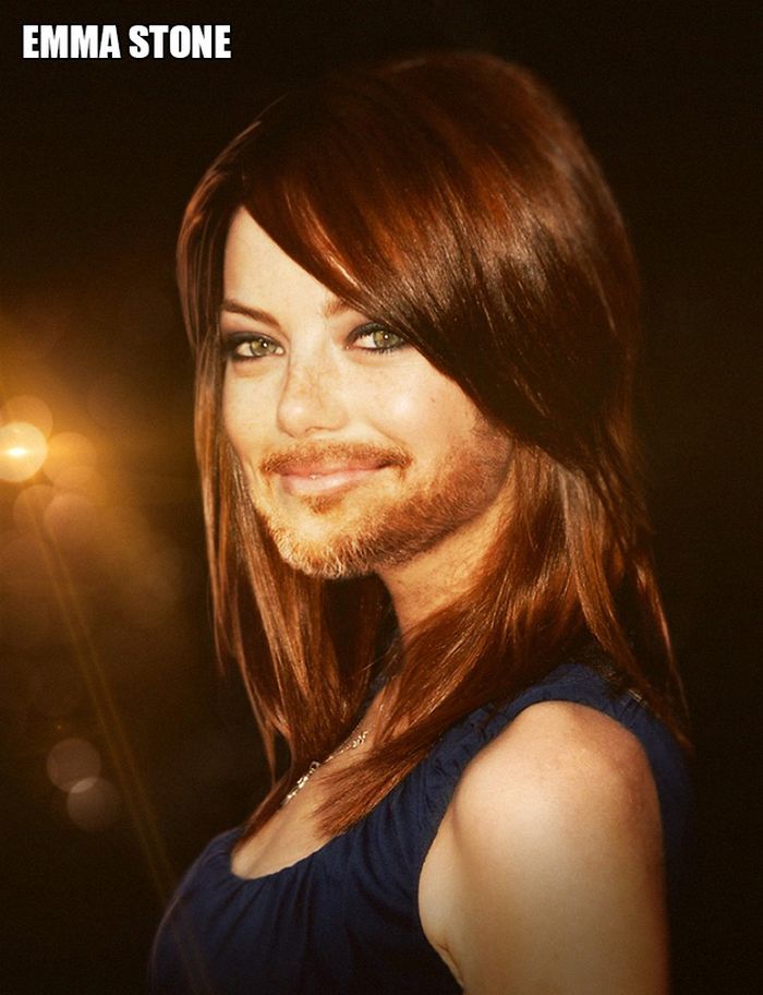 Celebridades femininas com barbas (22 fotos) - Tediado