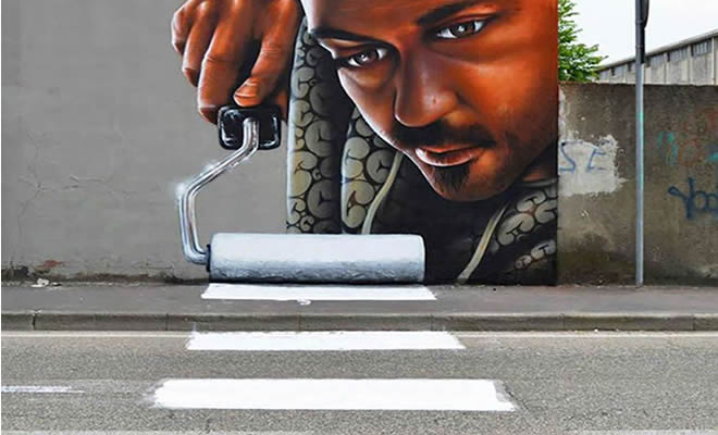 30 fotos de arte de rua em 3D que interagem com seus arredores - Tediado