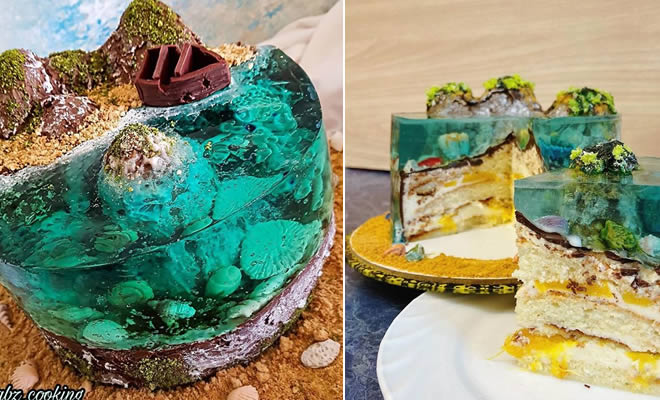 32 bolos que parecem ilhas paradisíacas - Tediado