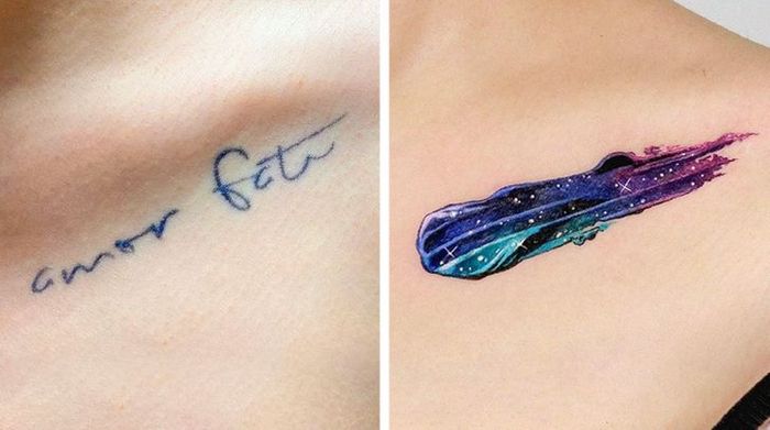Um artista transforma tatuagens em cenas de outro mundo - Tediado
