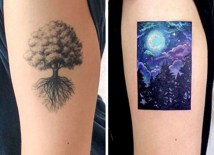 Um artista transforma tatuagens em cenas de outro mundo - Tediado