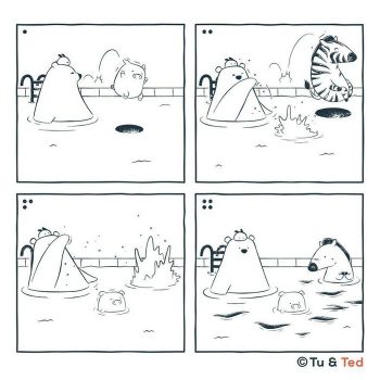 Quadrinhos sem palavras que mostram que a vida pode ser pura e simples (36 fotos) - Tediado