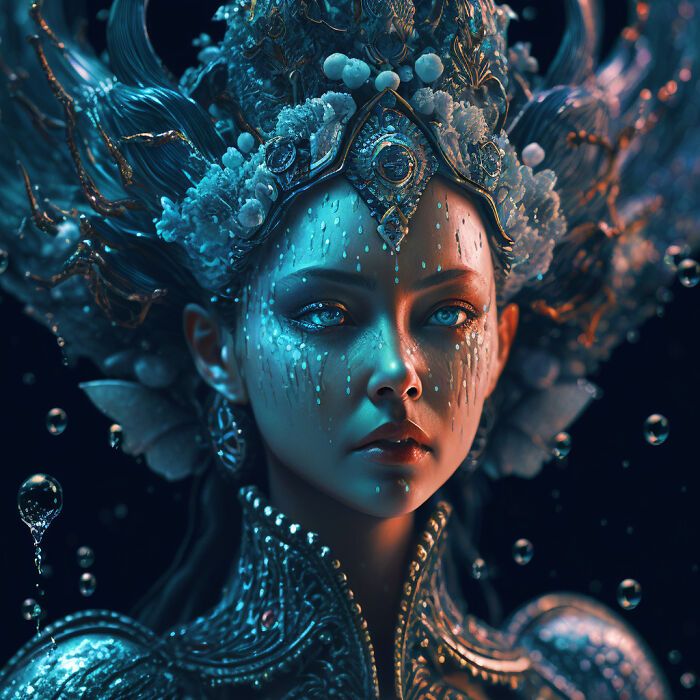 Artista faz 32 imagens poderosas e detalhadas de deuses e deusas - Tediado