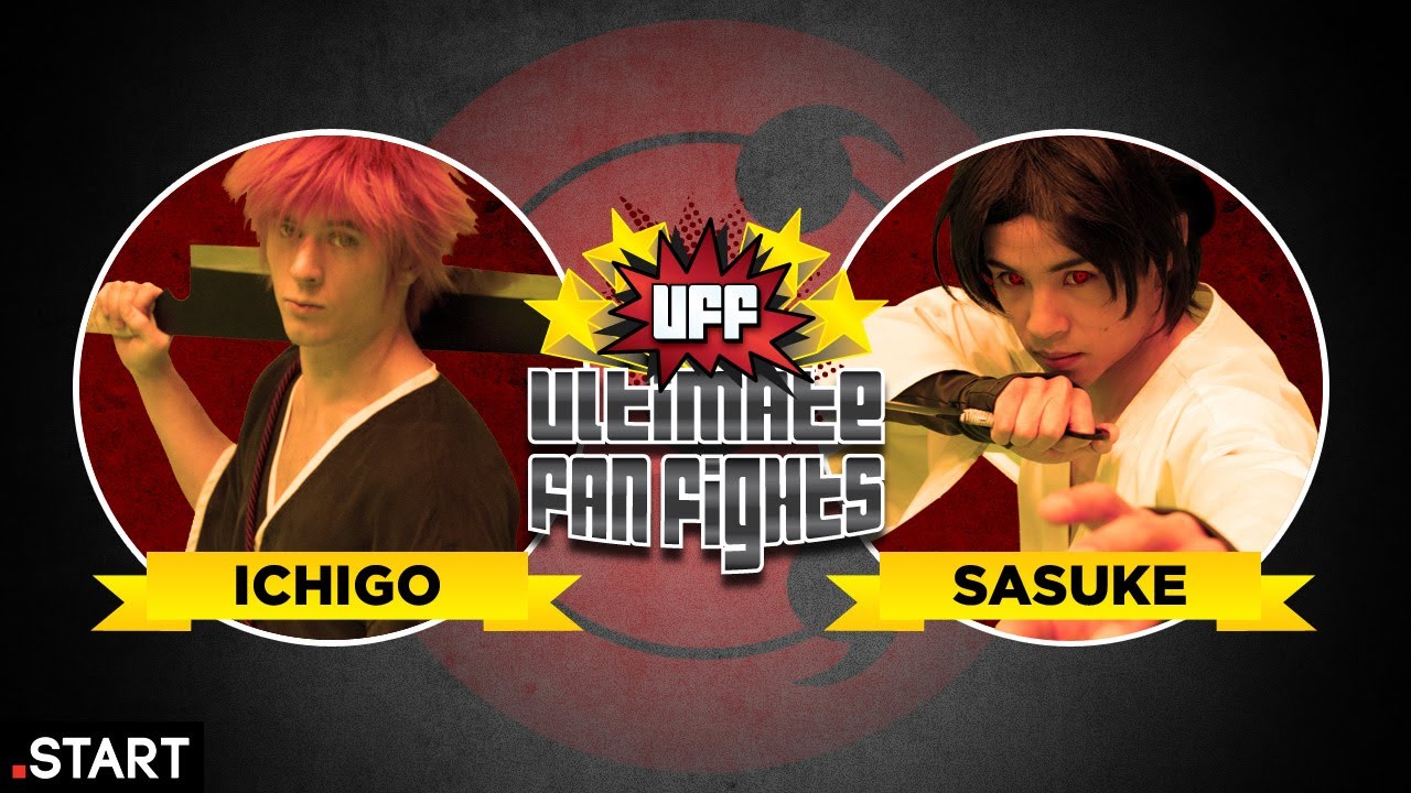 Naruto vs Bleach (Sasuke vs Ichigo) na vida real - Tediado