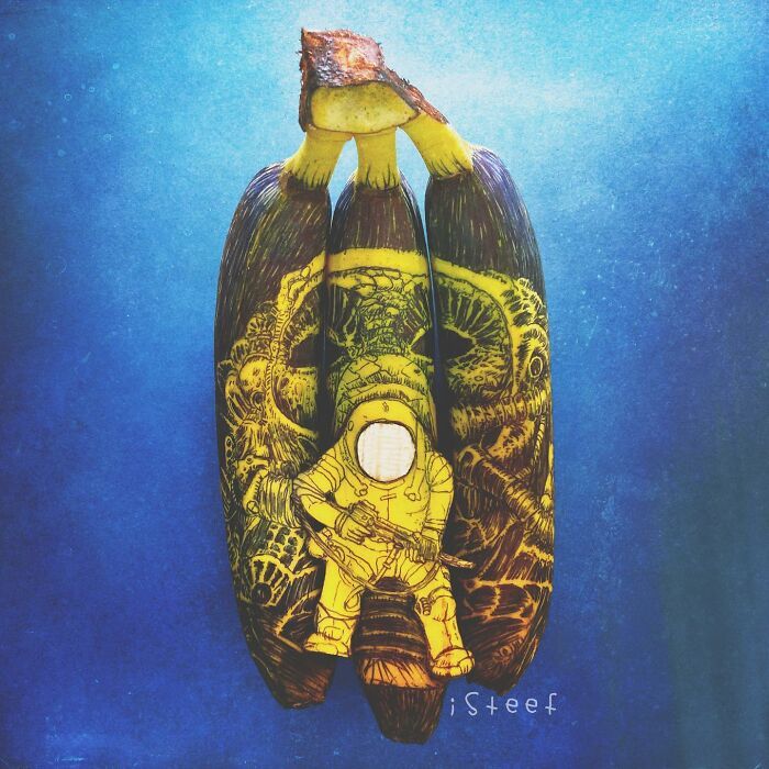 A arte inusitada de Stephan Brusche: Transformando bananas em obras ...