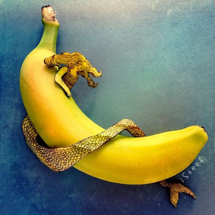 A arte inusitada de Stephan Brusche: Transformando bananas em obras ...
