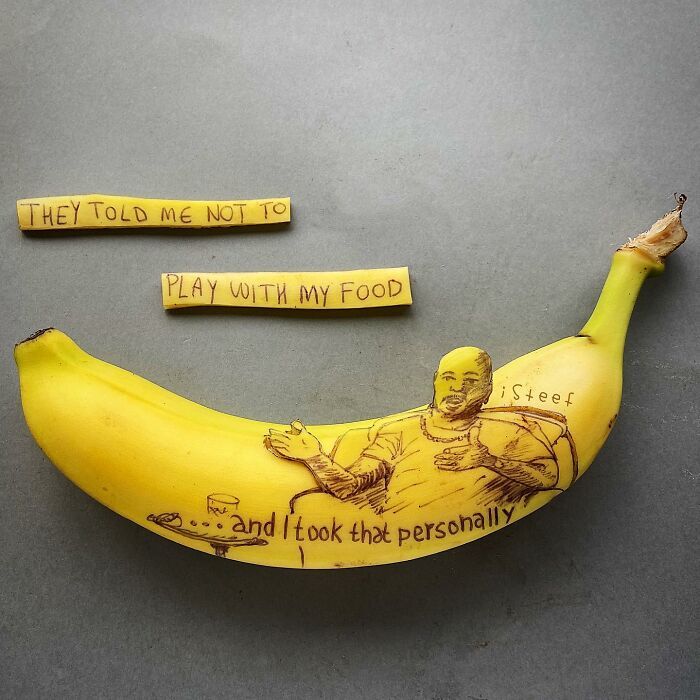 A arte inusitada de Stephan Brusche: Transformando bananas em obras ...