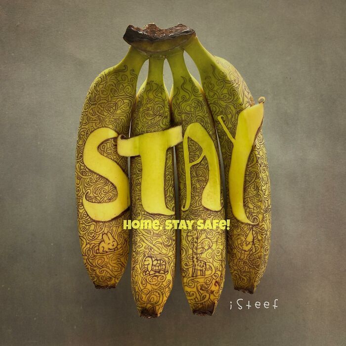 A arte inusitada de Stephan Brusche: Transformando bananas em obras ...