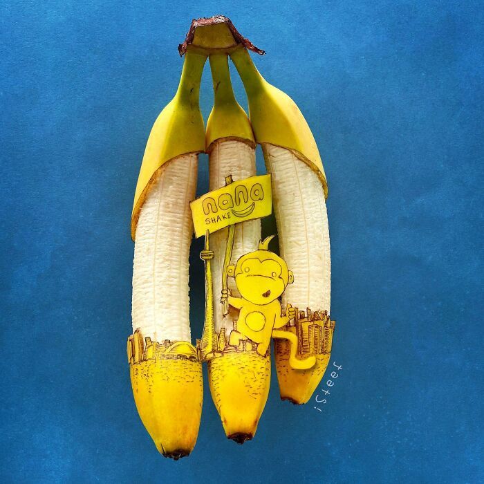 A arte inusitada de Stephan Brusche: Transformando bananas em obras ...