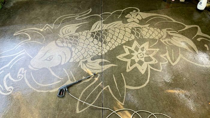 Descubra a arte inusitada de Sam Ward: Pinturas na calçada com lavadora ...