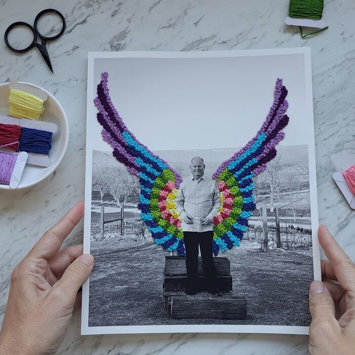 Descubra a arte única de Katia Herrera: Fotografias bordadas à mão (25 fotos) - Tediado