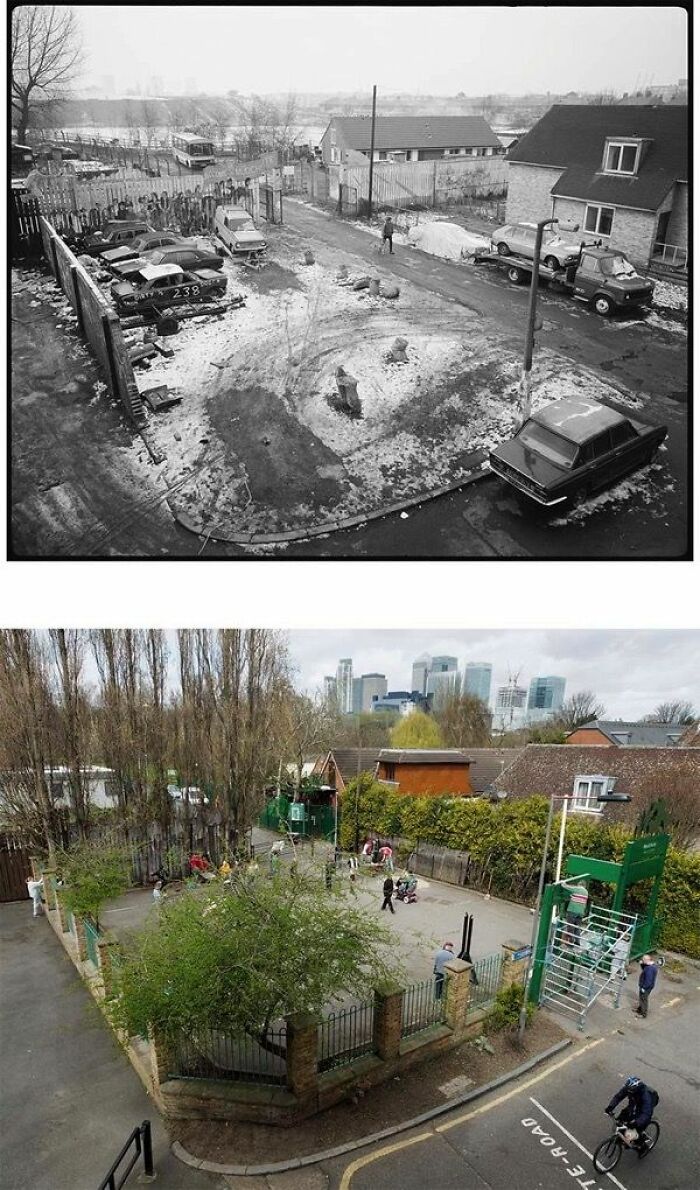 32 fotos incríveis de antes e depois que mostram como as cidades mudam ...