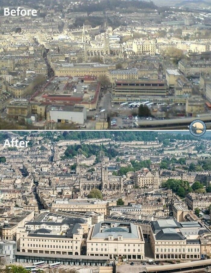 32 fotos incríveis de antes e depois que mostram como as cidades mudam ...