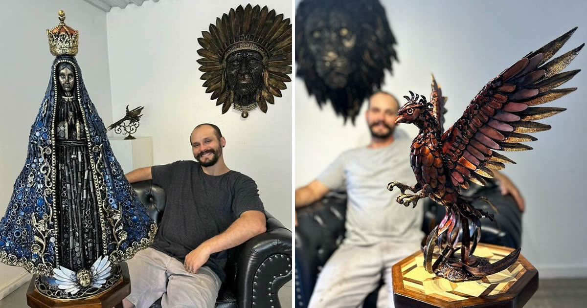 Michel Torres Costa: O artista que transforma metal descartado em obras ...