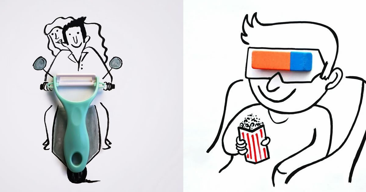 A arte divertida e surpreendente de Romain Joly: Quando o comum vira ...